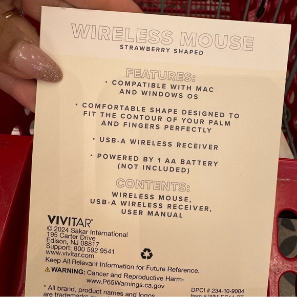vivitar | Computers, Laptops & Parts | Strawberry Wireless Mouse Super ...